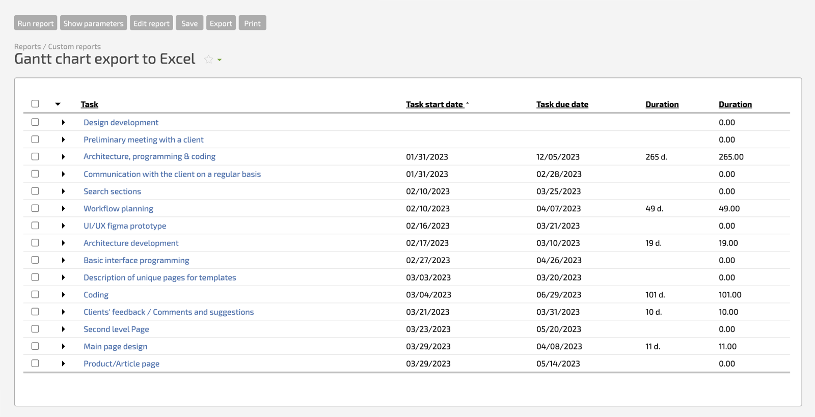 Gantt Charts from Planfix in Excel | Planfix Blog